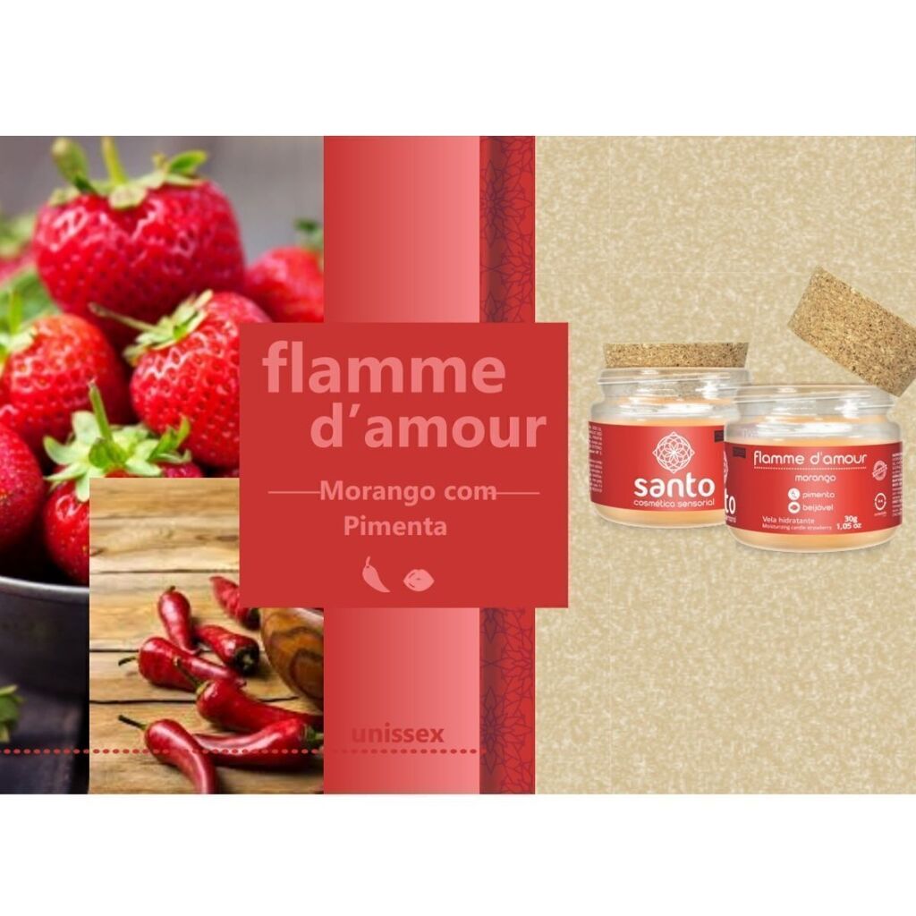 Vela de Massagem Intima Corporal Beijavel Sabores Flamme 30g