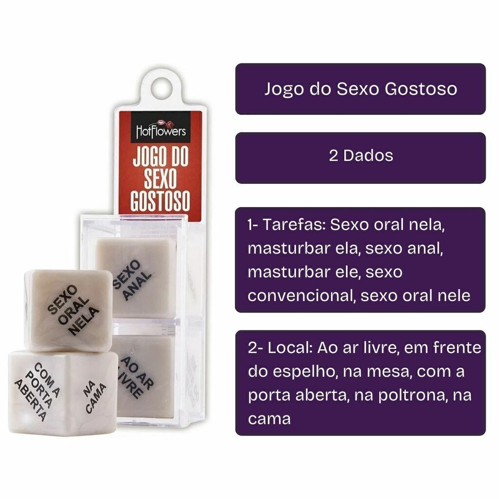 Jogo Do Sexo Gostoso 02 Dados Erótico Sensual Sai Da Rotina