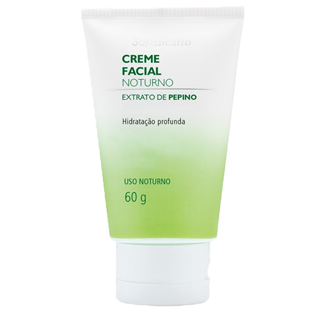 Creme Facial Noturno Extrato de Pepino Hidratação Intensa - Enaltece