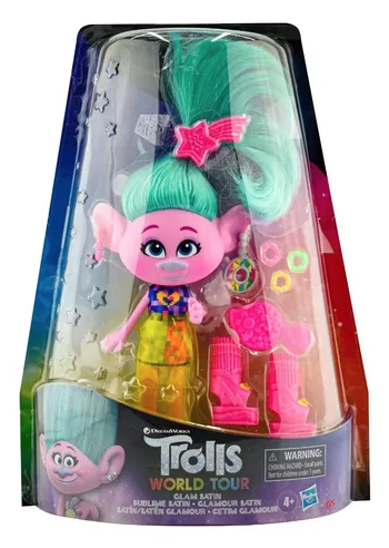 Trolls World Tour Poppy Glamour Satin Hasbro