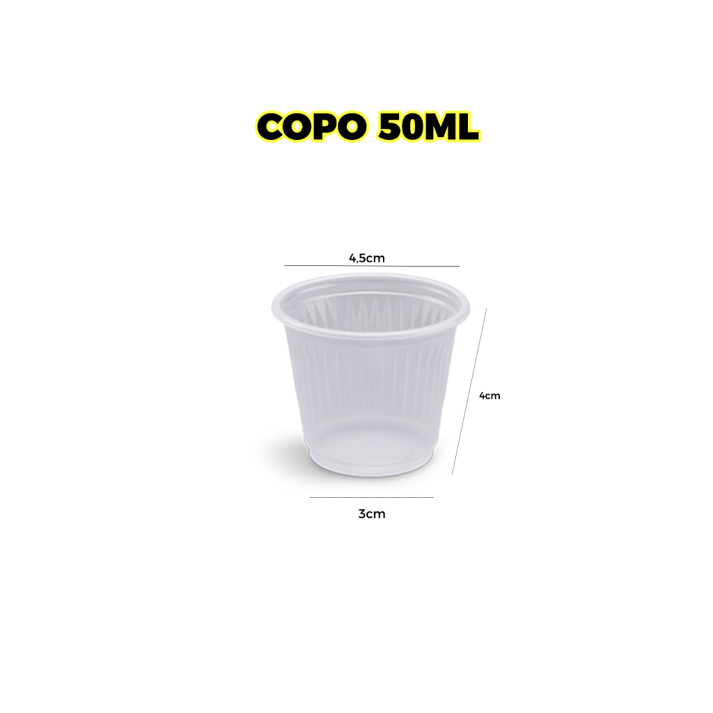 Copo 50ml Descartável Transp Caixa c/5000un - Verocopo