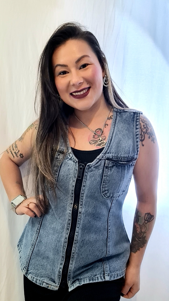 Colete Vintage Pin Up Dark - Comprar em Help Marie