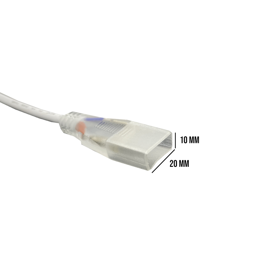Rabicho Conector para Mangueira LED 2835 Duplo LED 127V