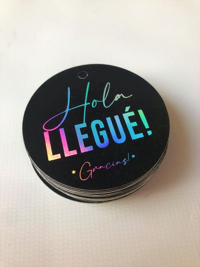 Hola Llegue HOLO - Luxury Black - Biscuzi Grafica