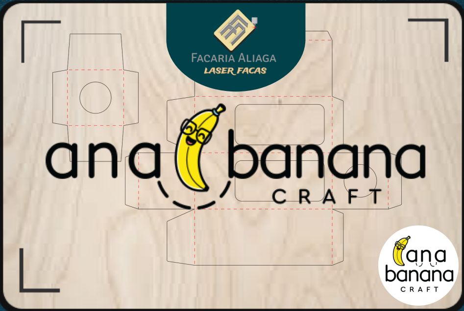 Faca caixa para Tubete - Ana Banana - Facaria Aliaga