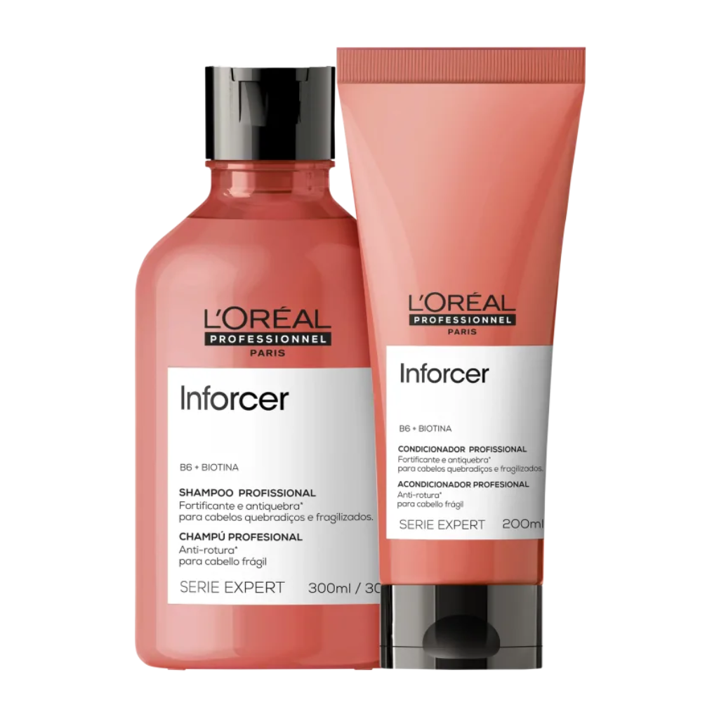 KIT LOREAL INFORCER SHAMPOO 300ML+CONDICIONADOR 200ML