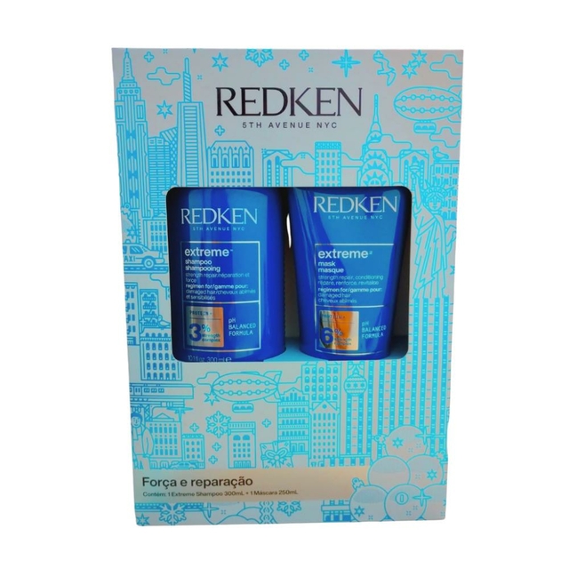 KIT PROMO REDKEN EXTREME SHAMPOO 300ML + MASCARA 250GR