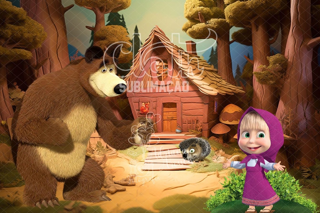 Fundo Fotográfico - Adriana Arouck - Masha e o Urso - AD2254