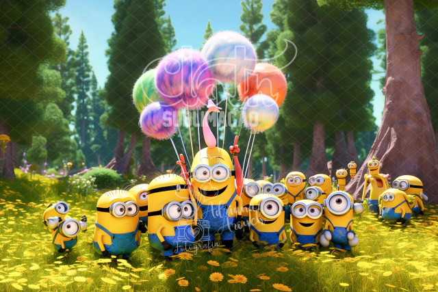Fundo Fotográfico - Adriana Arouck - Minions- AD2468