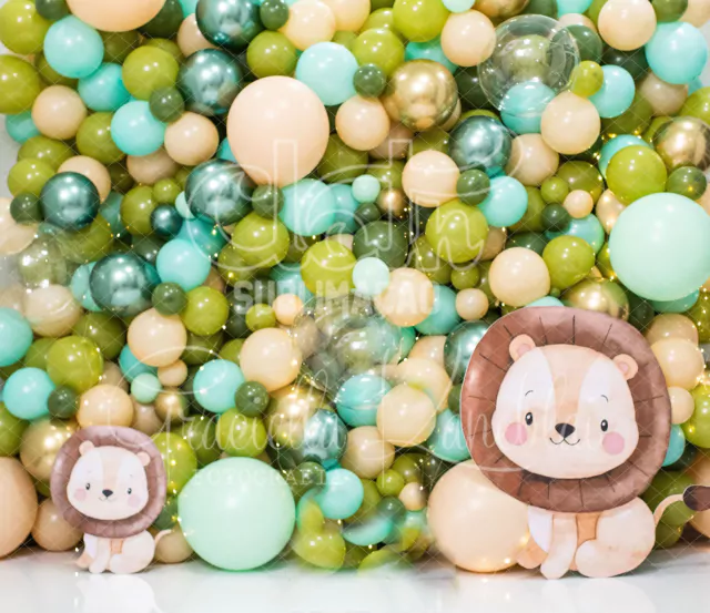 Fundo Fotográfico - Graciella Kaneblai - Balões Leão - GK36