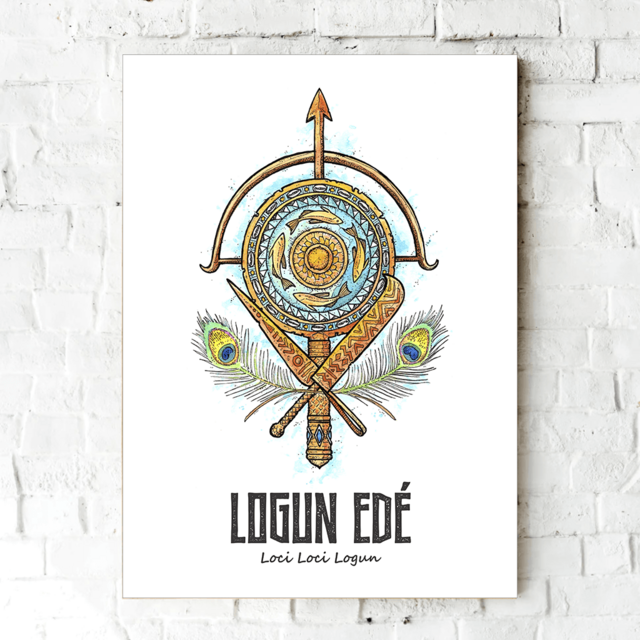 Quadro Logun Edé - Coleção Ferramentas Orixás