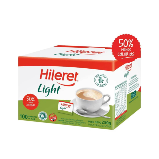 Azúcar Light x 100 Sobres Hileret - Tiendas EatWell