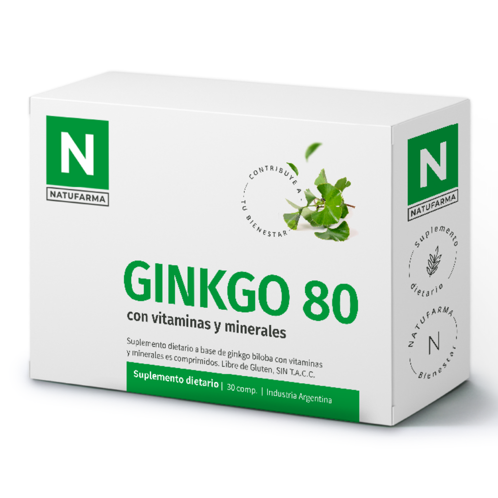 Ginkgo 80 x 30 Comprimidos Natufarma - Tiendas EatWell