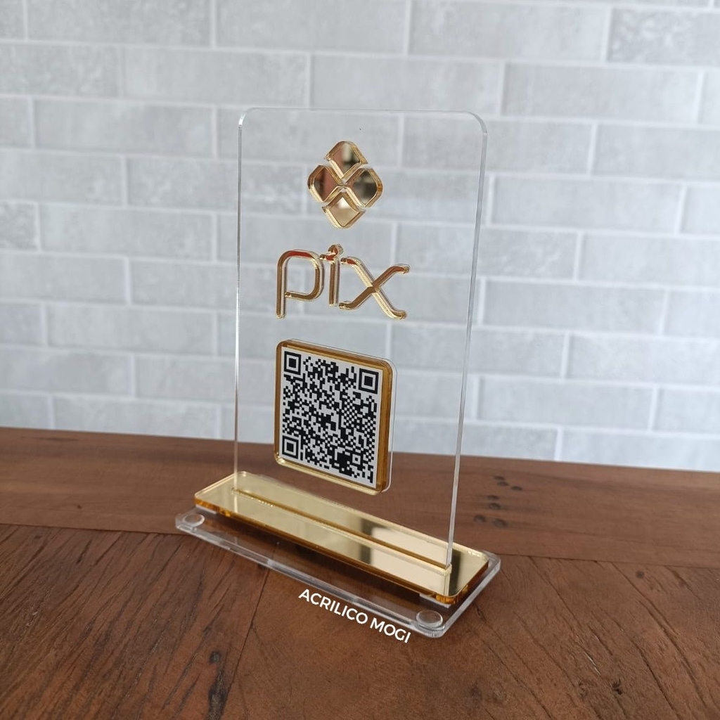 Placa PIX com QRCODE - Comprar em Acrílico Mogi