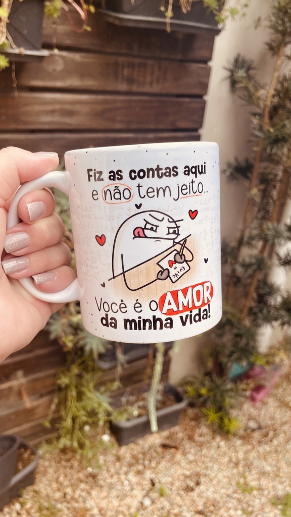 CANECA ‘AMOR DA MINHA VIDA’ - FLORK DIVERTIDO