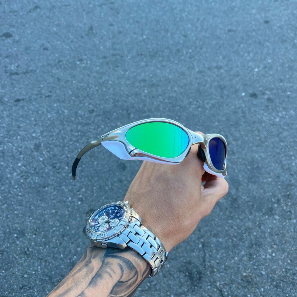 PENNY PLASMA LENTES VERDE + SIDE BLINDER BRANCO