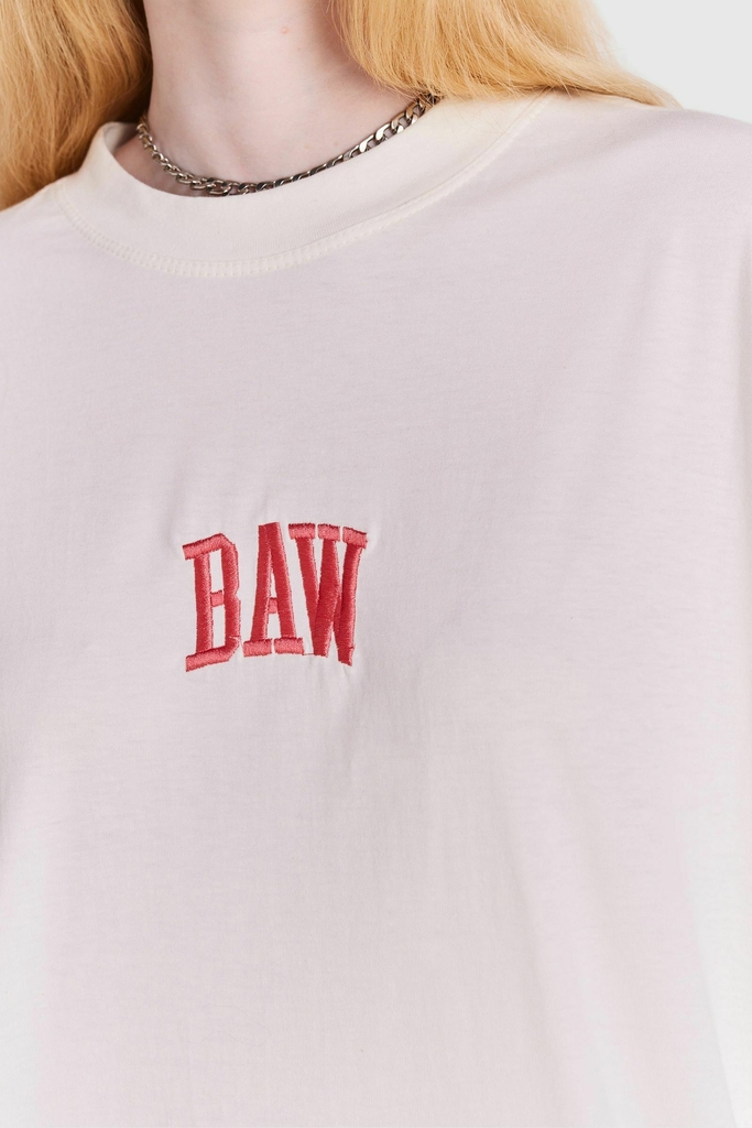 Camiseta Baw New Over Bordado Colleege Off White