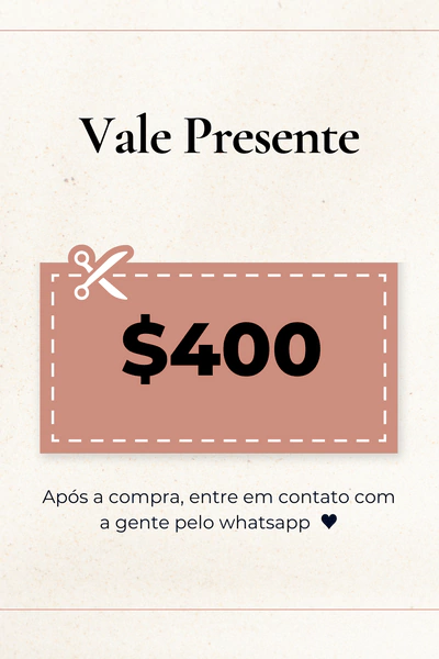 VALE PRESENTE $400,00 - Comprar em Yes closet