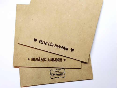 10 Bases Torta 15x15 Mdf Fibrofacil Logo Día De La Madre