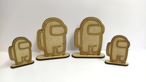 10 Personajes Minions 10cm Fibrofacil Mdf Souvenirs