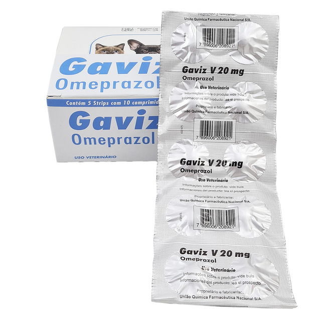 Compre online Gaviz Omeprazol para cães e gatos na Farmacia de Bicho