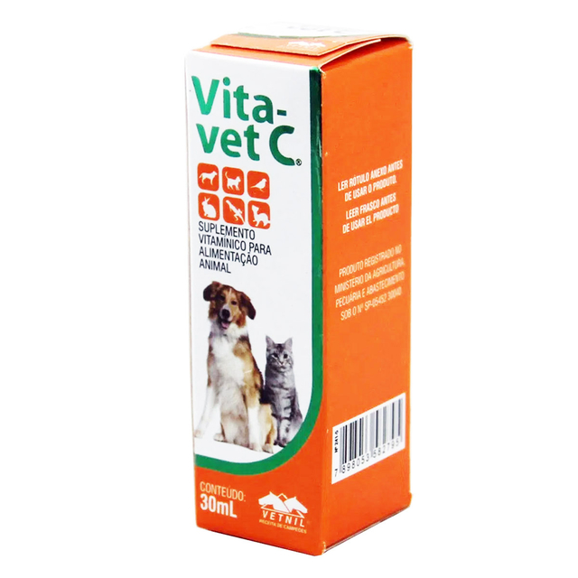 Compre Vita Vet VitaminaC para caes gatos e aves na Farmacia de Bicho