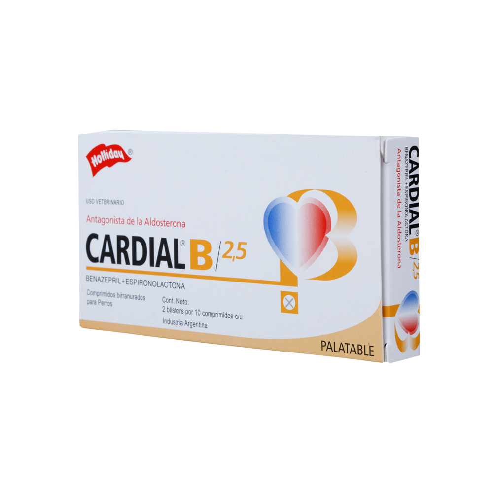 Cardial B 2.5mg x 20tabletas - Agroveterinaria valejo