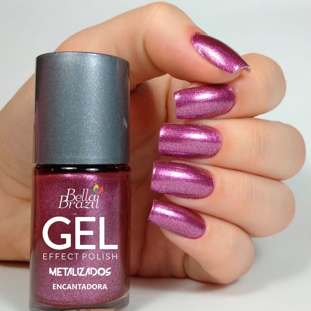 Esmalte Bella Brazil Gel Effect Encantadora Metálico