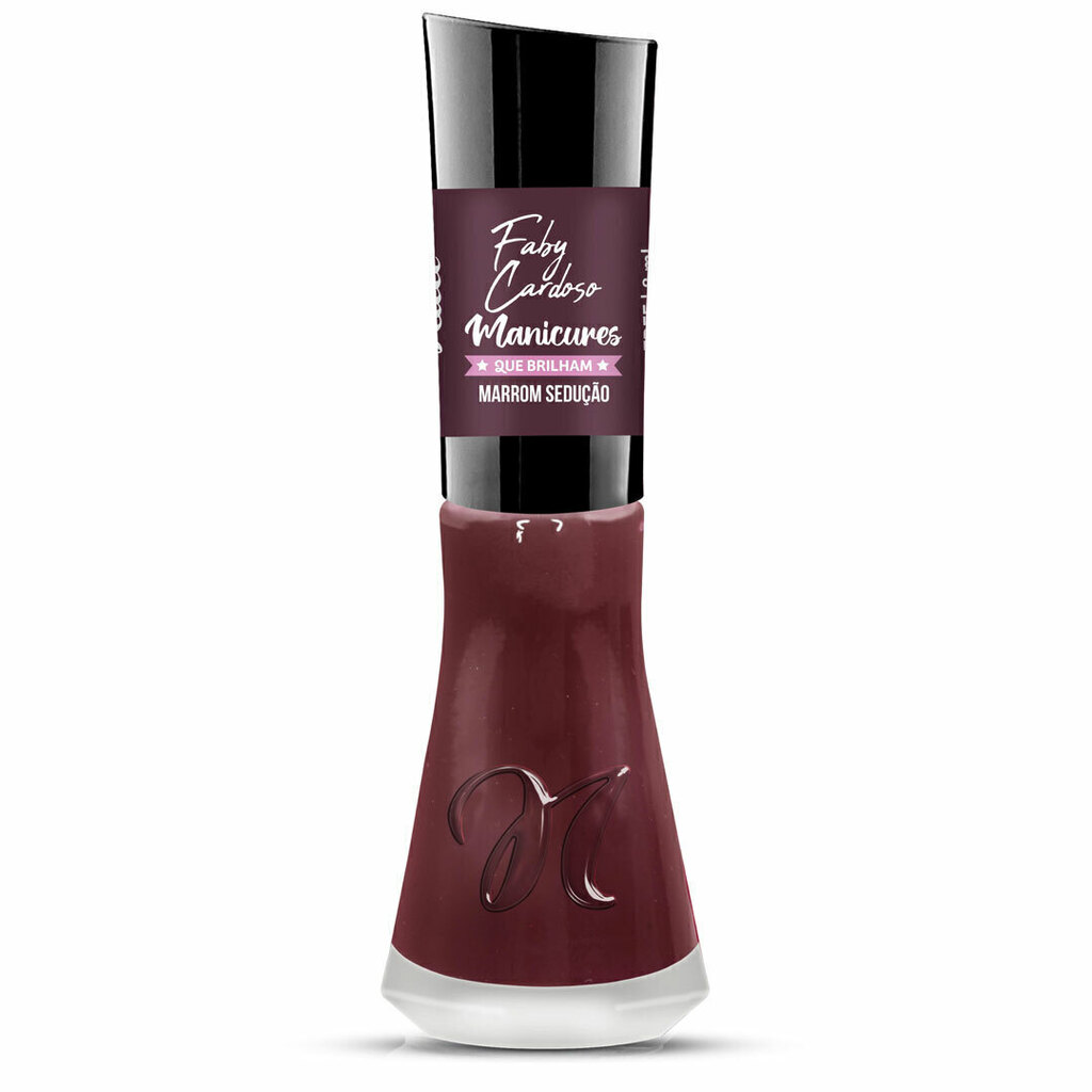 Esmalte Nati Marrom Sedução Coleção Faby Cardoso Manicures que Brilham