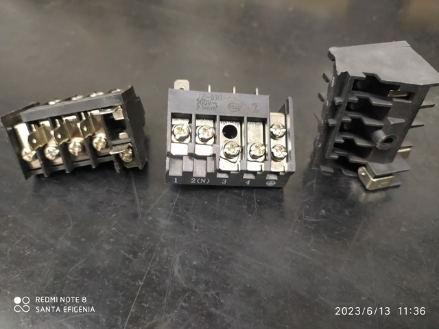 Conector Borne Eletrico 5 Vias 2,5mm 300v Jz-51g-5p