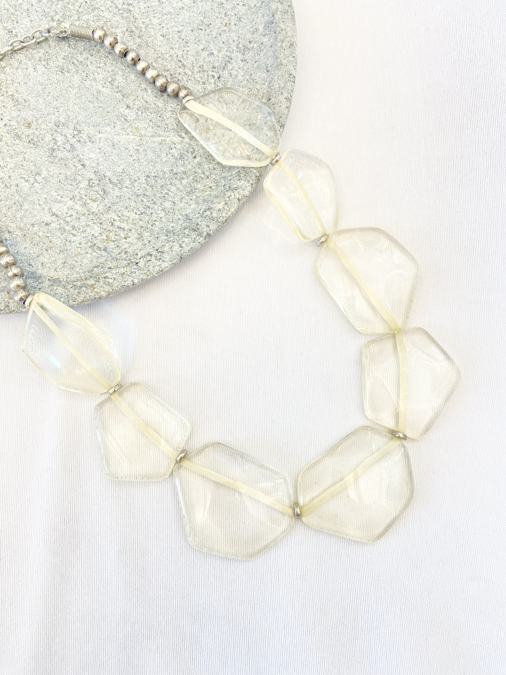 COLAR GEOMÉTRICO - TRANSPARENTE - MICMIC Acessórios