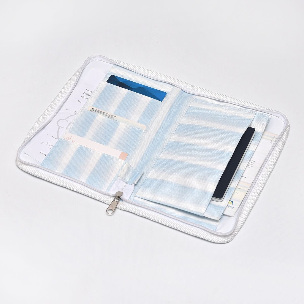 Portadocumento Flores Boho Rosa