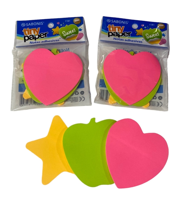 POSTICK NOTAS ADHESIVAS C.75 HOJAS 3 FIGURAS MOD,1181 SABONIS