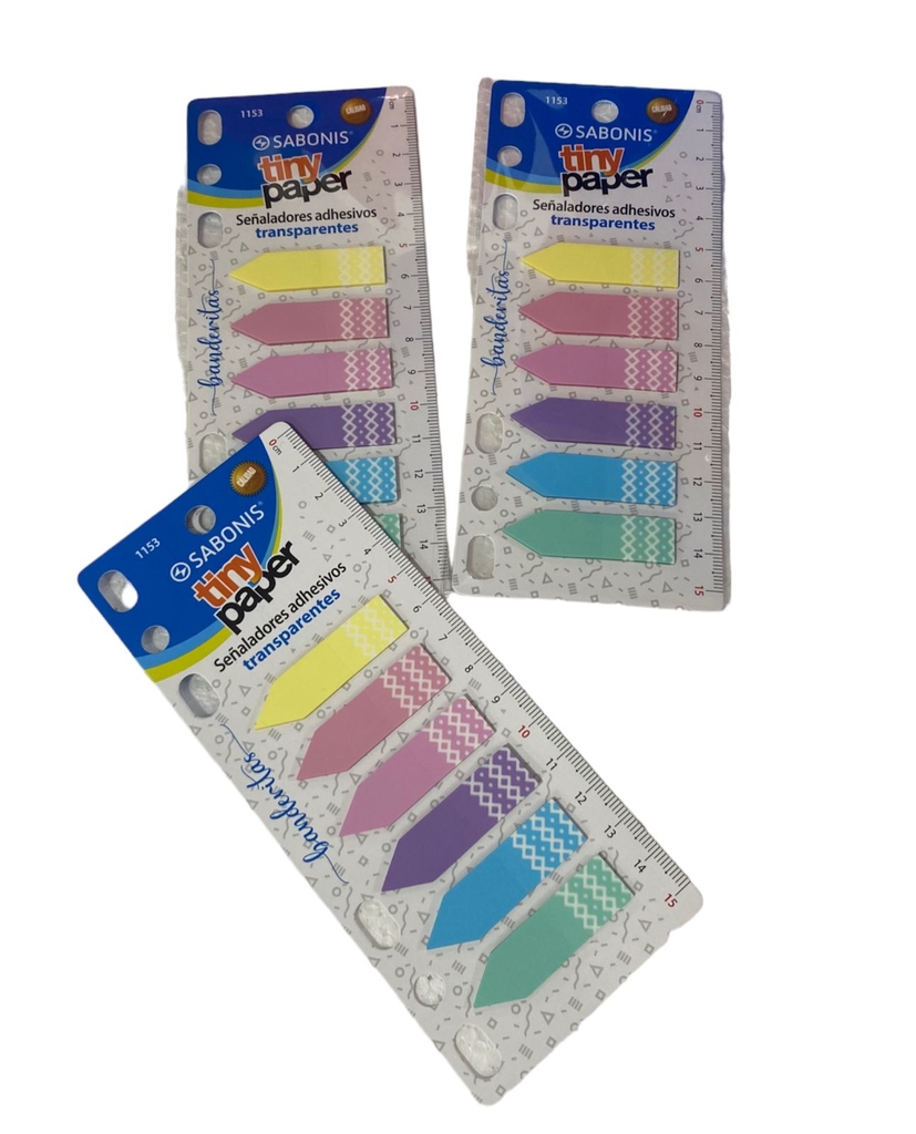 POSTICK SEÑALADORES ADHESIVOS TRANSPARENTES TINY PAPER C.120 6 COLORES ...