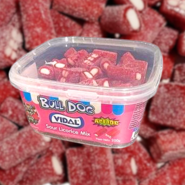Gomitas Regaliz Cables 200g Bulldog Sour Licorice