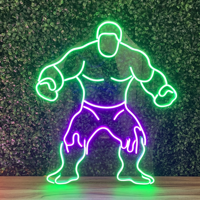 Luminária Painel Neon Led - Hulk
