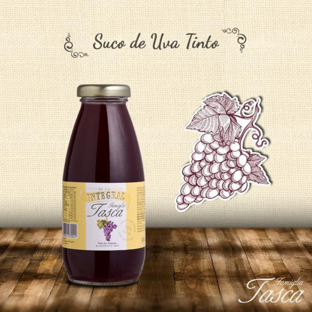 Suco de Uva Tinto Integral 300 ml - Famiglia Tasca