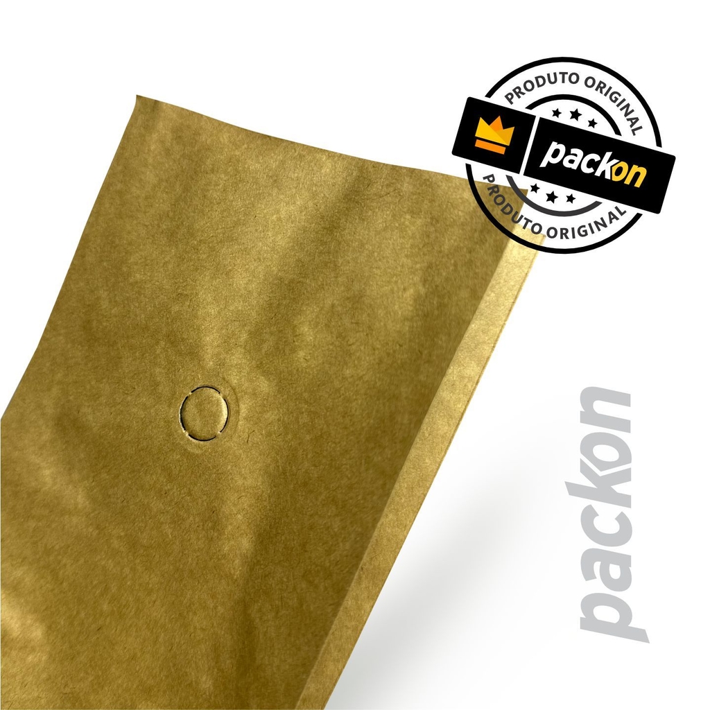 Embalagem Para Café - Kraft - Sanfonada