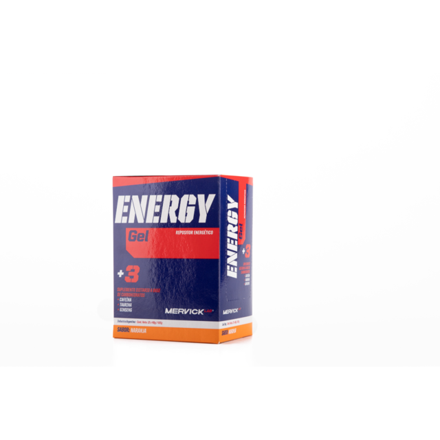 Gel Mervick Energy naranja cafeina 12 sobres