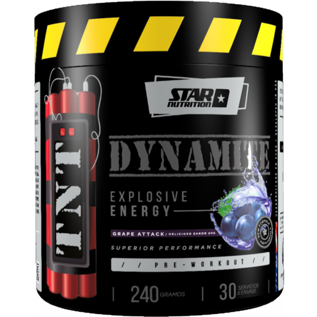 Pre Entreno Star nutrition Tnt dynamite grape 240grs