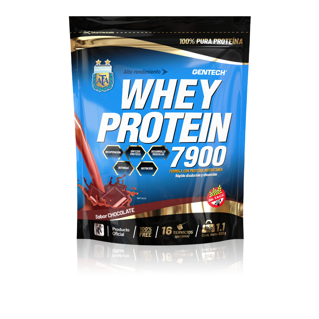 Proteina Whey Protein Gentech chocolate 500grs