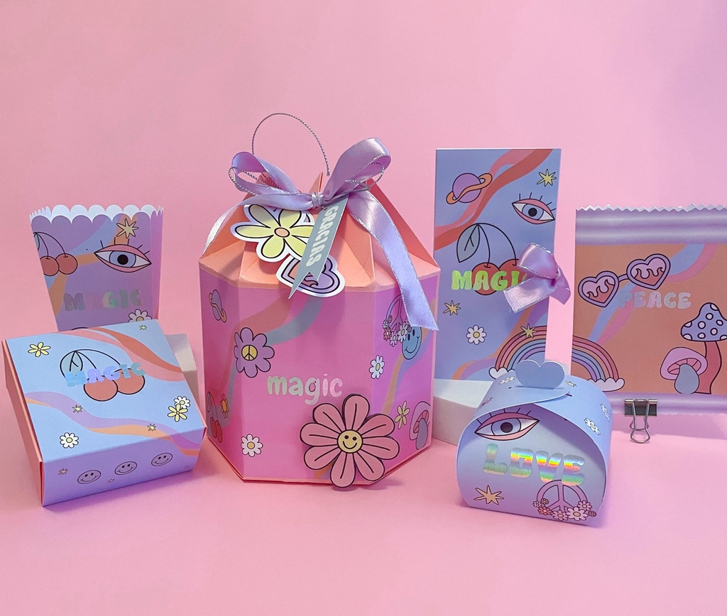 Magic Packaging Party - Comprar en rosa papel rg