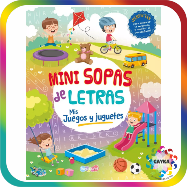 MINI SOPAS DE LETRAS "MIS JUEGOS Y JUGUETES" - PLOW