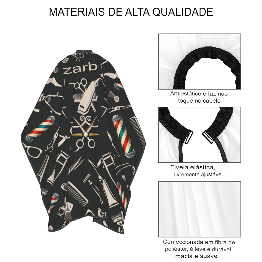 Capa Para Corte De Cabelo Barbeiro Cabeleireiro Profissional Capa Para Corte De Cabelo Barbeiro Cabeleireiro Profissional