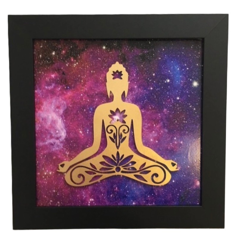 Quadro Meditação Universo - Violeta - Planeta Zen