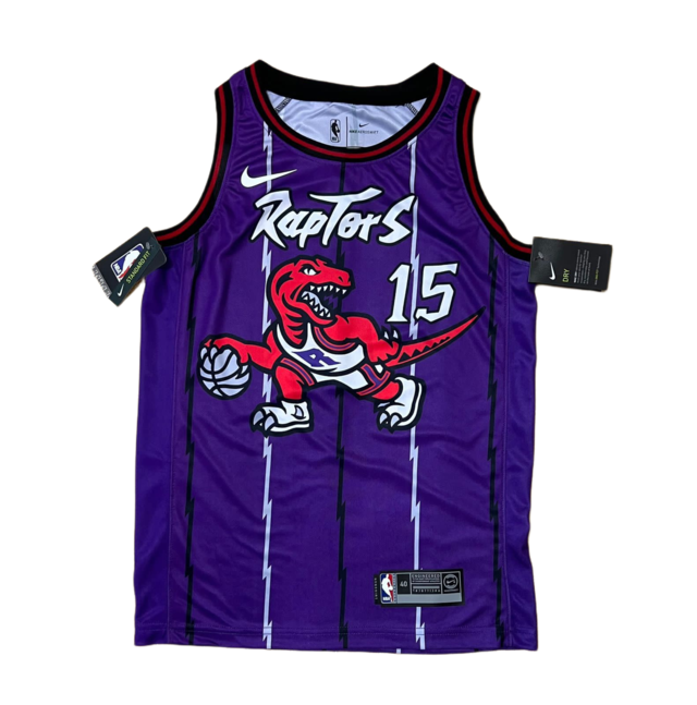 Jersey Toronto Raptors Vince Carter 15 Morado - Captown