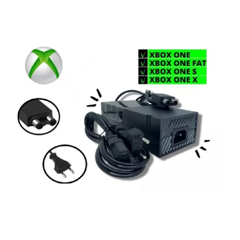 Fonte Para Xbox One 2 Pinos Bivolt - Bugigangas e Cia