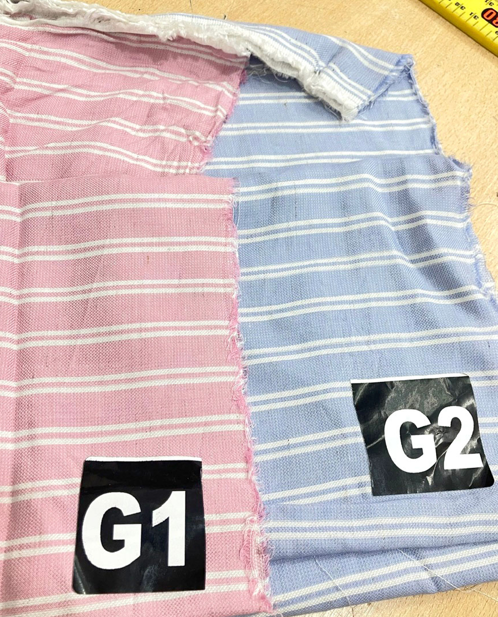 Lino Egipcio - Raya CELESTE G2 - AMAKOM TEXTIL