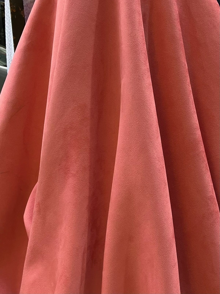 Gamuza Pesada ROSA CORAL - Elastizada - AMAKOM TEXTIL