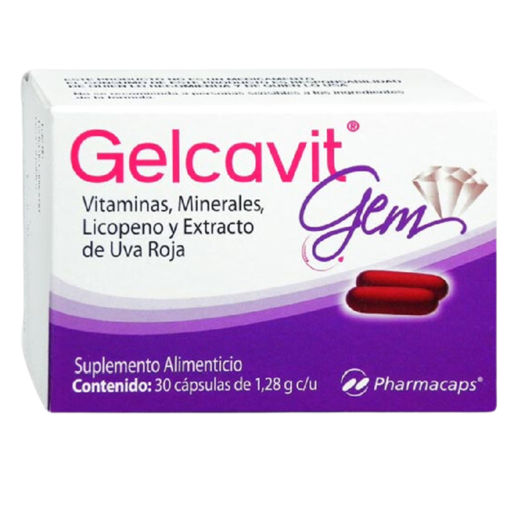 Gelcavit Gem 30 cápsulas - San Ángel Farmacias